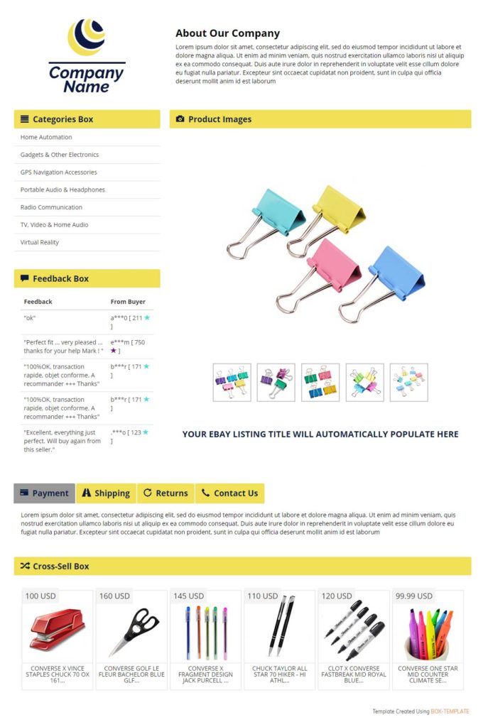 Gallery - BOXTEMPLATE - eBay Listing Template 100% Compliant 2023 ...